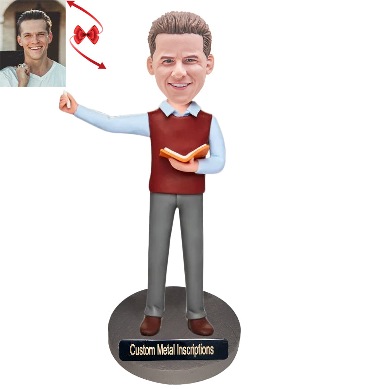 Male Teacher Custom Bobblehead – bobbleheadcraft